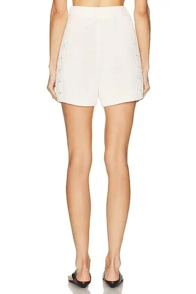 Loulou De Saison Andel Knitted Short - Ivory