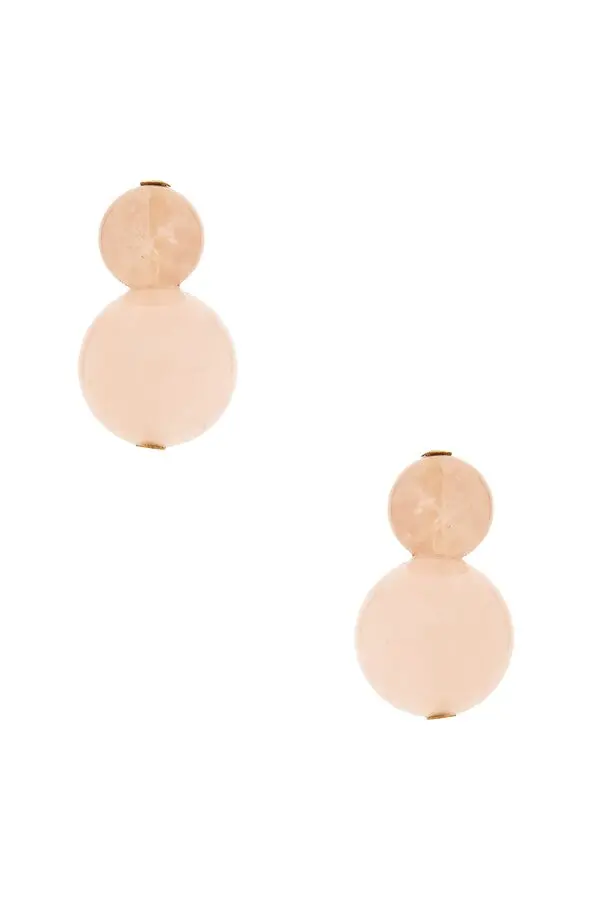 JENNIFER BEHR Cara Earrings - Rose Quartz