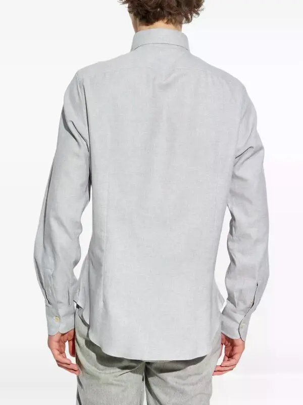 Eleventy Lightweight Button-up Shirt - Grey