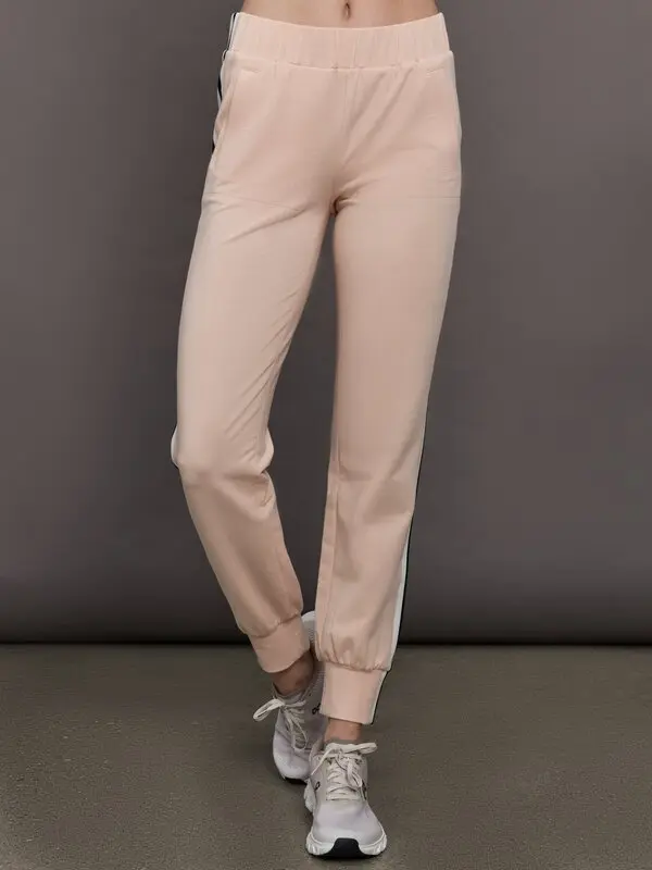 Norma Kamali Side Stripe Jog Pant