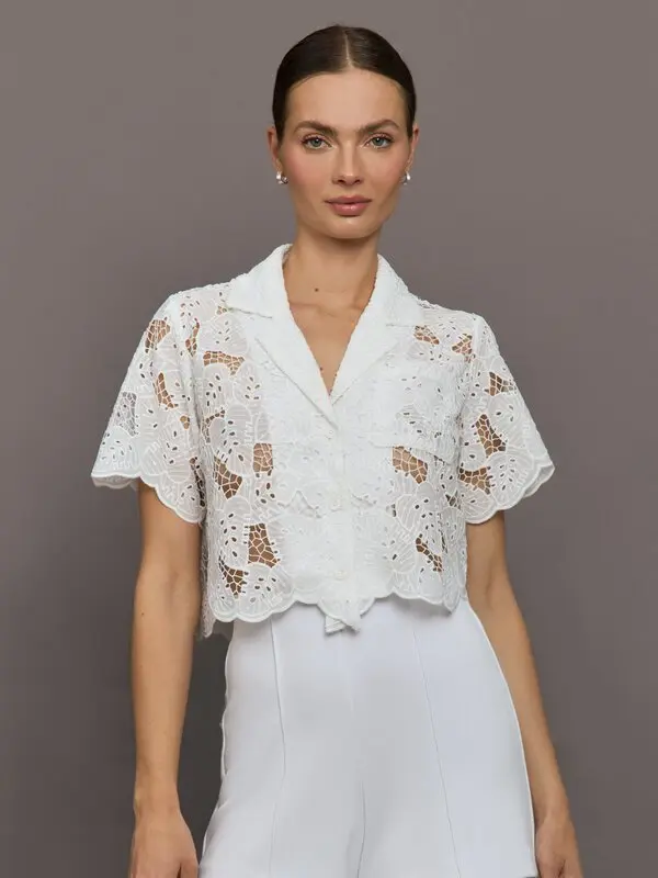 Carbon38 Lace Resort Shirt