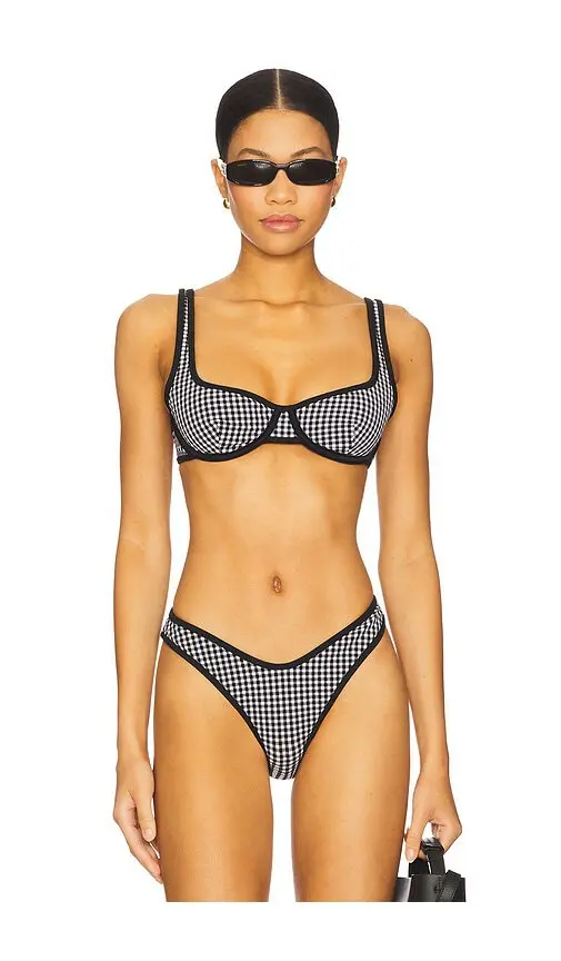 LOVERS AND FRIENDS Rae Top - Black Gingham