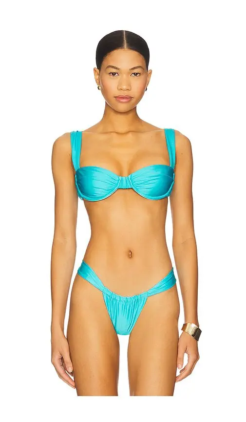 VDM Margot Reversible Bikini Top - Agua