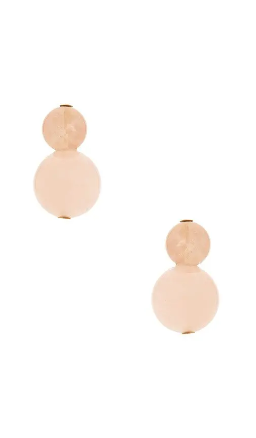 JENNIFER BEHR Cara Earrings - Rose Quartz