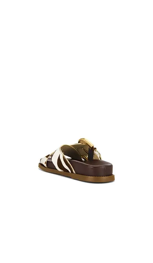 Schutz Lois Sporty Sandal - Off Brown