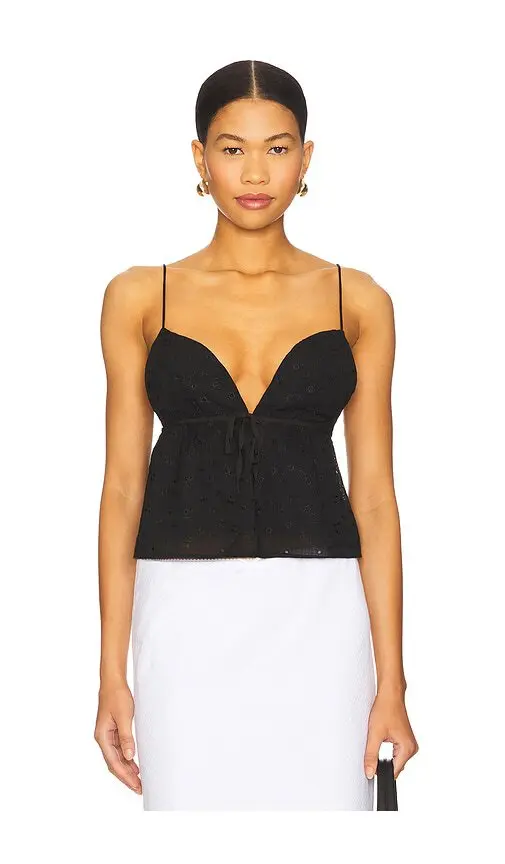 MORE TO COME Krystal Eyelet Top