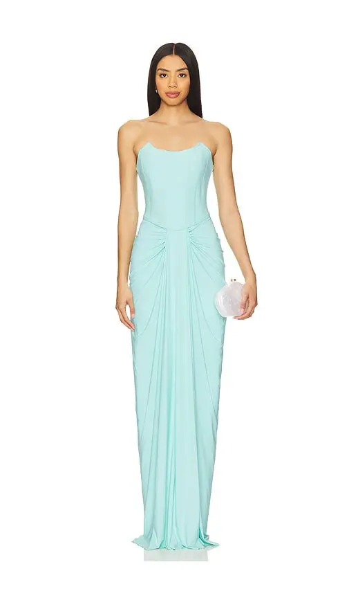 DEME BY GABRIELLA X Revolve Pearl Gown - Mint