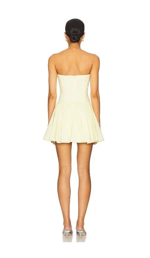 Superdown Carmela Strapless Mini Dress - Lemon
