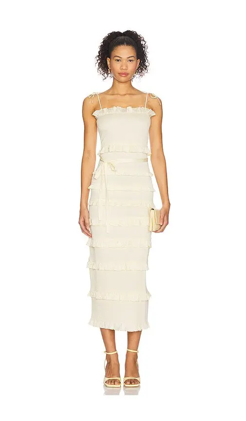 V. CHAPMAN Lily Dress - Lemon