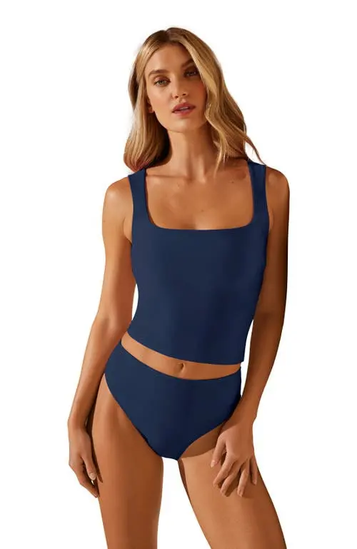 STYLEST Dreamsculpt Tummy Control Bikini Bottom - Navy