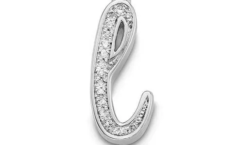 Monica Vinader Diamond Alphabet Pendant