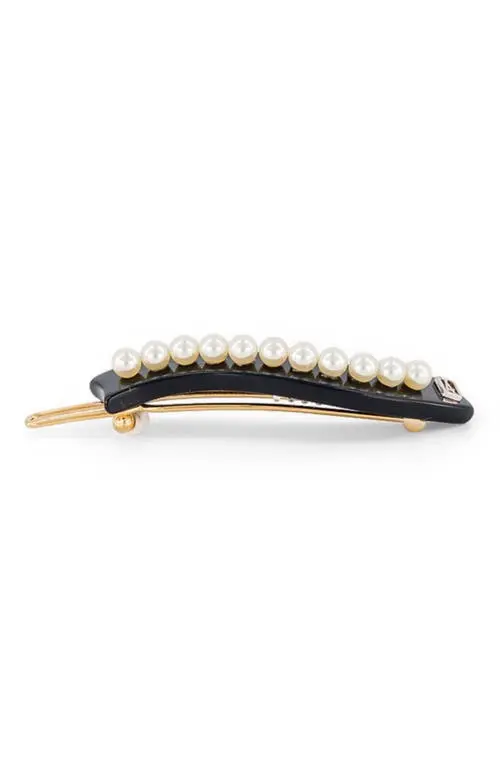 Alexandre De Paris Acetate And Pearl Barrette