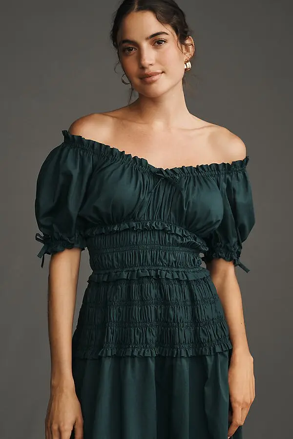 off the shoulder trench dress Lucille Thièvre ~ Black Off Shoulder Dress
