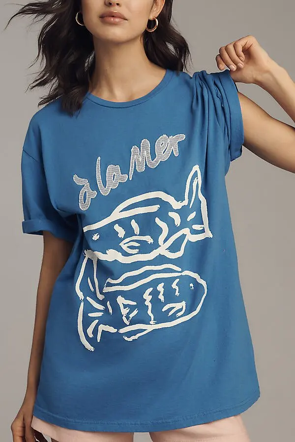 Anthropologie La Mer Fish Tee