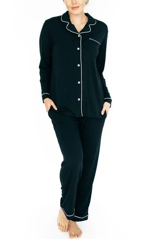 KINDRED BRAVELY Clea Long Sleeve Pajama Set - Black