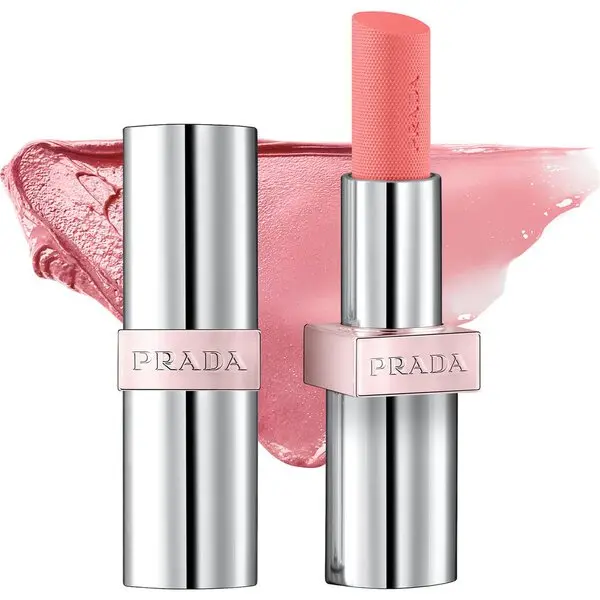 Prada Refillable Light Glowing Lip Oil Stick - U016 Rose - Bubblegum Pink