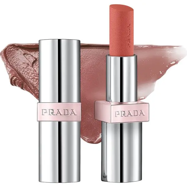 Prada Refillable Light Glowing Lip Oil Stick - U019 Brown - Warm Brown
