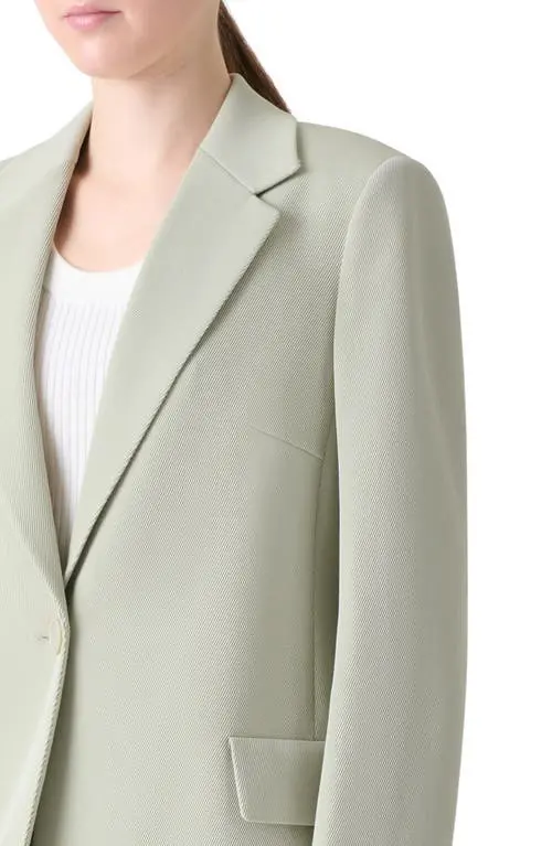 Akris Wool Tricot One-button Blazer