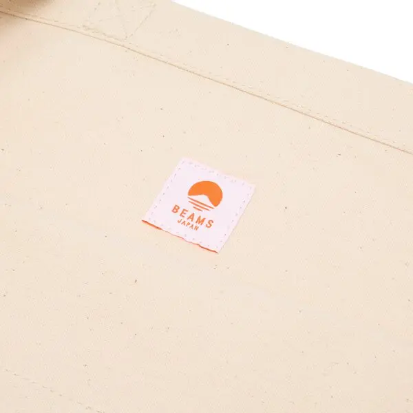 BEAMS 2 Way Canvas Tote Bag - Orange