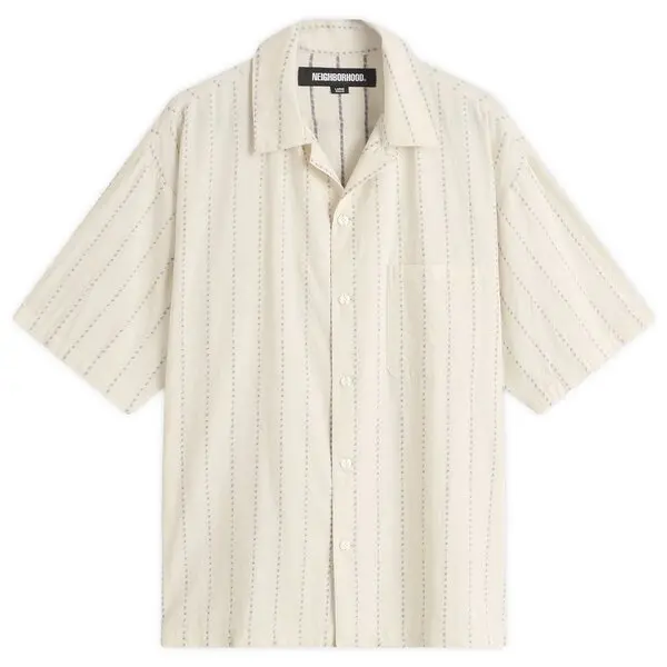 NEIGHBORHOOD Dobby Stripe Hawaiian Shirt