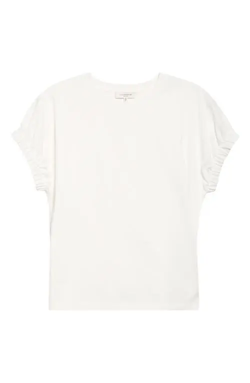 Lafayette 148 New York Gathered Cuff Cotton Jersey T-shirt