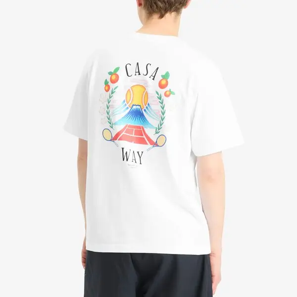 Casablanca Casa Way Mountain Printed T-shirt - White