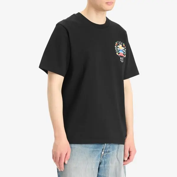 Casablanca Casa Way Mountain Printed T-shirt - Black
