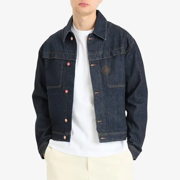 Casablanca Embroidered Monogram Denim Jacket