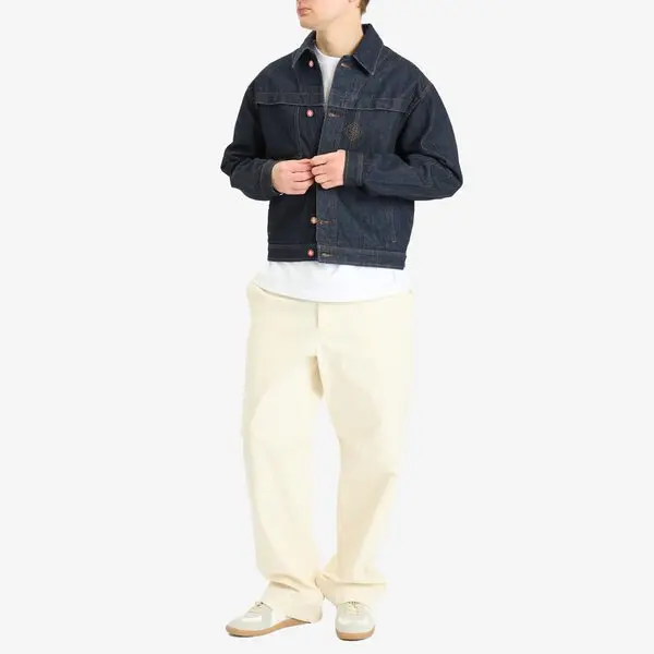 Casablanca Embroidered Monogram Denim Jacket