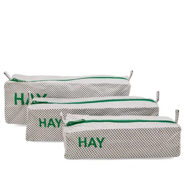 HAY Candy Mono Wash Bag Box Set Of 3 - Grey