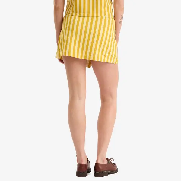 BODE Medalist Striped Wrap Skirt