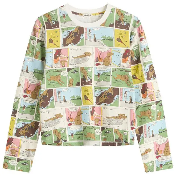 BODE Comic Strip Long Sleeve Top