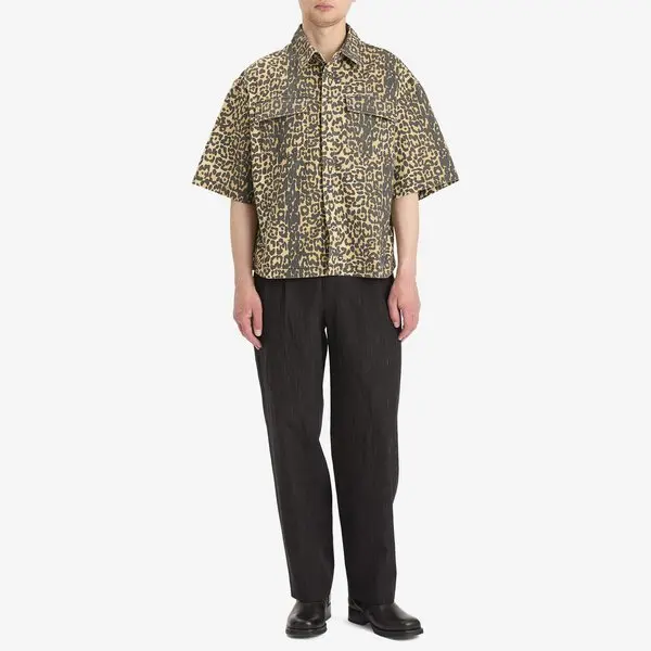 Rhude Leopard Short Sleeve Shirt