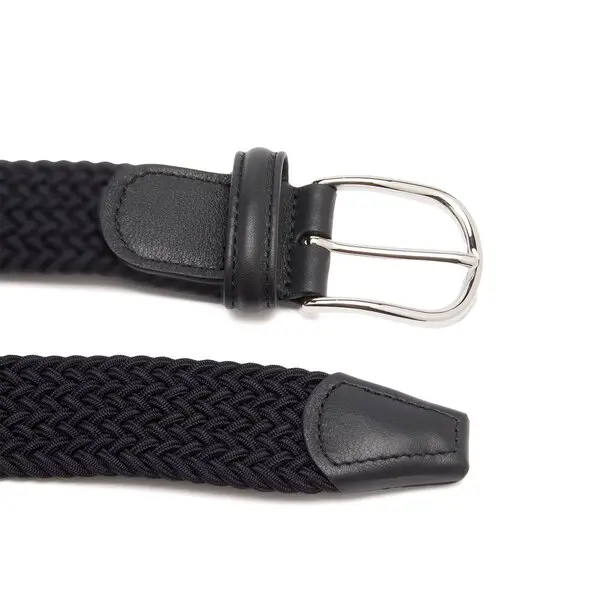 Anderson's Elastic Woven Belt - Navy