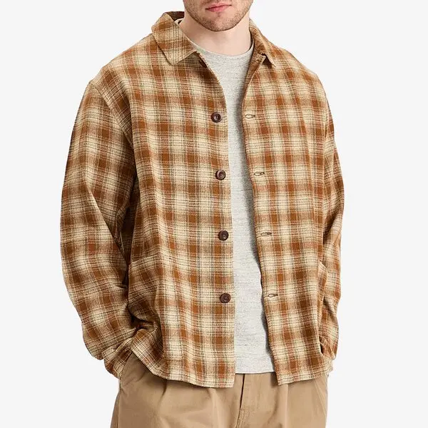 CAFÉ MOUNTAIN Easy Check Shirt Jacket