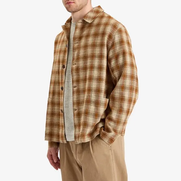 CAFÉ MOUNTAIN Easy Check Shirt Jacket