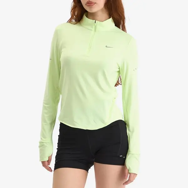 Nike Swift Dri-fit Uv Half-zip T-shirt - Volt