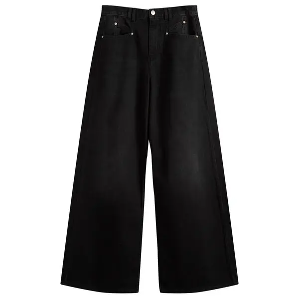 Isabel Marant Étoile Lemony Baggy Jeans - Black