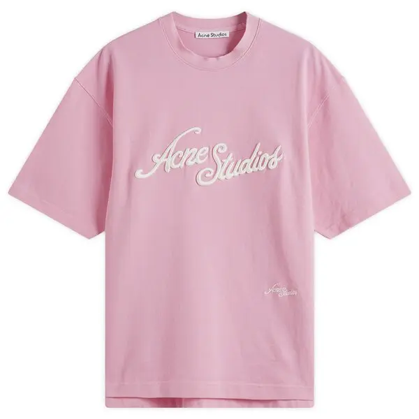 Acne Studios Tourist Logo T-shirt - Bubble Pink