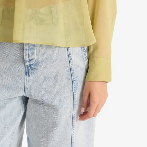 You Must Create Displaced Seam Wide Leg Jeans
