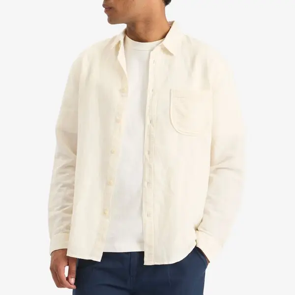 Folk Contrast Pocket Shirt