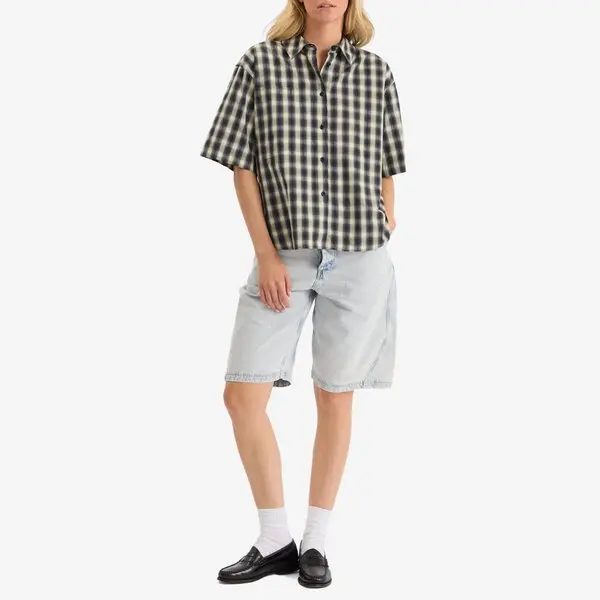 You Must Create Twisted Denim Shorts - Indigo