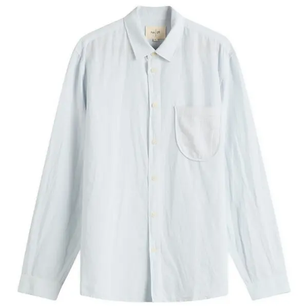 Folk Contrast Pocket Shirt