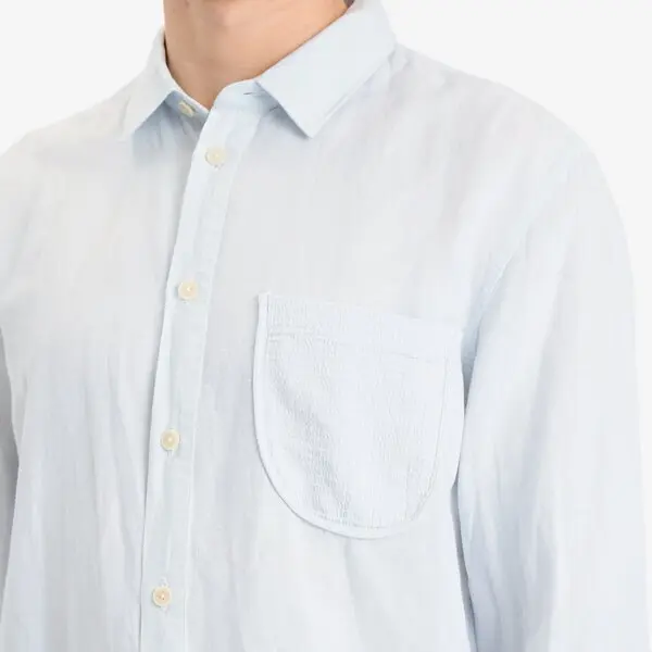 Folk Contrast Pocket Shirt