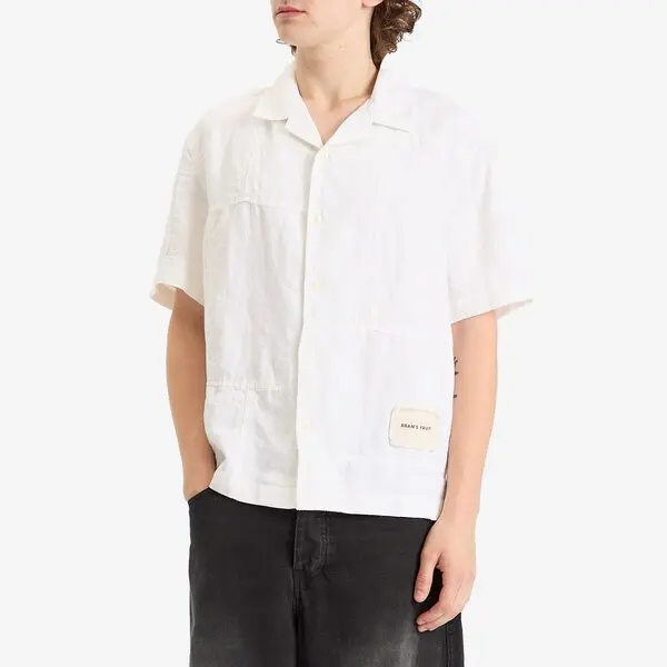 BRAM'S FRUIT Linen Repair Vacation Shirt