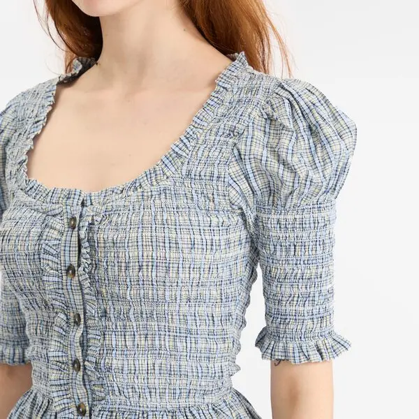DAMSON MADDER Mansi Shirred Blouse
