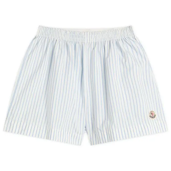 Moncler Striped Shorts - Open White
