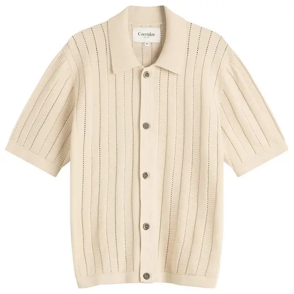 CORRIDOR Acid Wash Knit Shirt