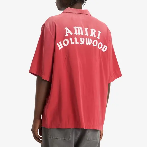 Amiri Hollywood Bowling Shirt - Varsity Red