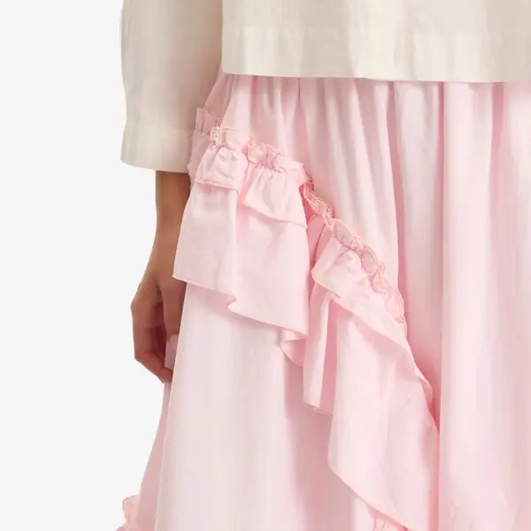 You Must Create Draped Midi Skirt